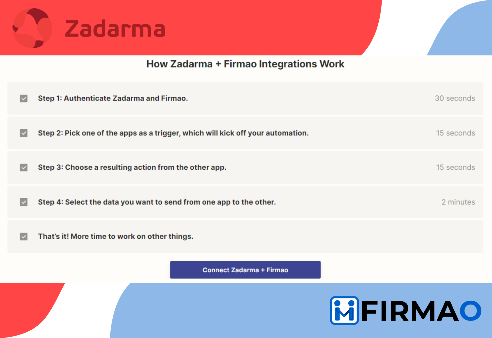 Firmao and Zadarma Integration - System CRM and ERP Firmao